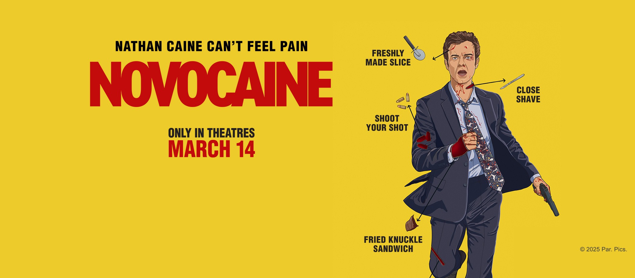 Novocaine Movie Review - An Entertaining 'Pain-Numbing' Dark Comedy ...